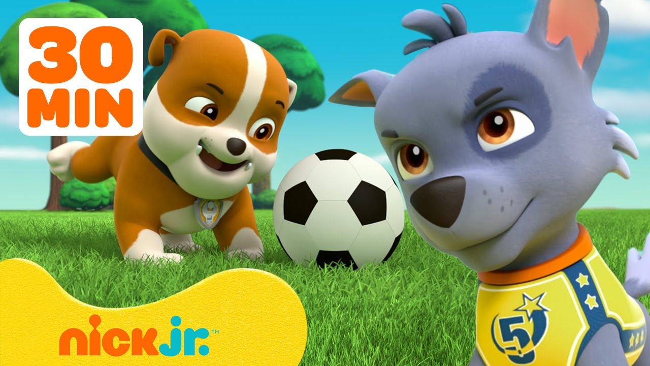 PAW Patrol Pups Get Active! w/ Rubble, Skye, Rocky, & Marshall | 30 ...