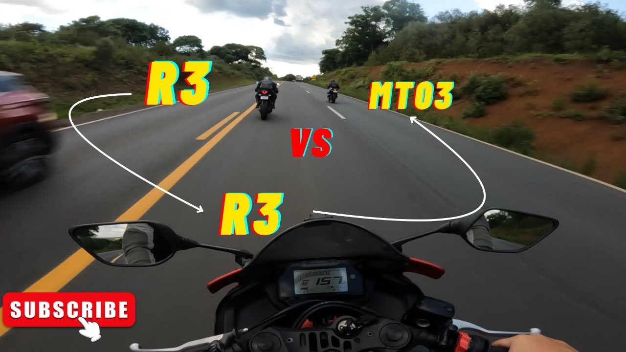 Yamaha R3 vs R3 vs Mt03 - YouTube