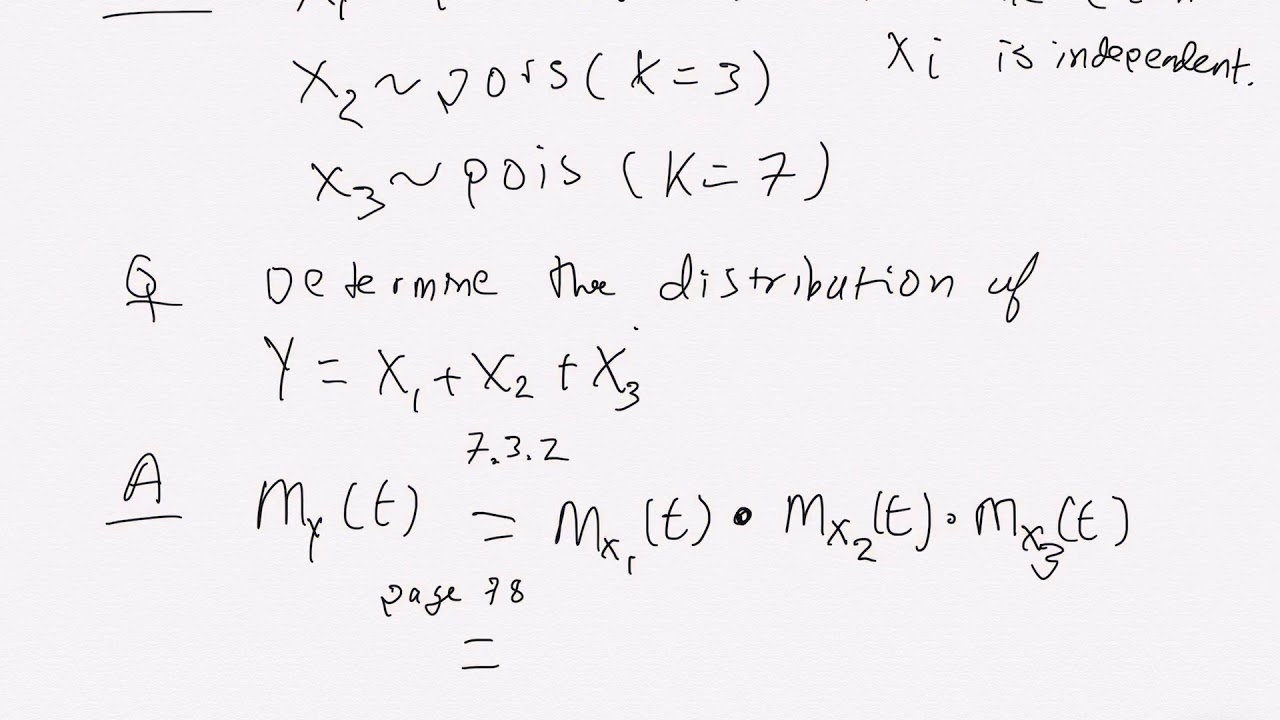 Moment generating functions and transformations - YouTube