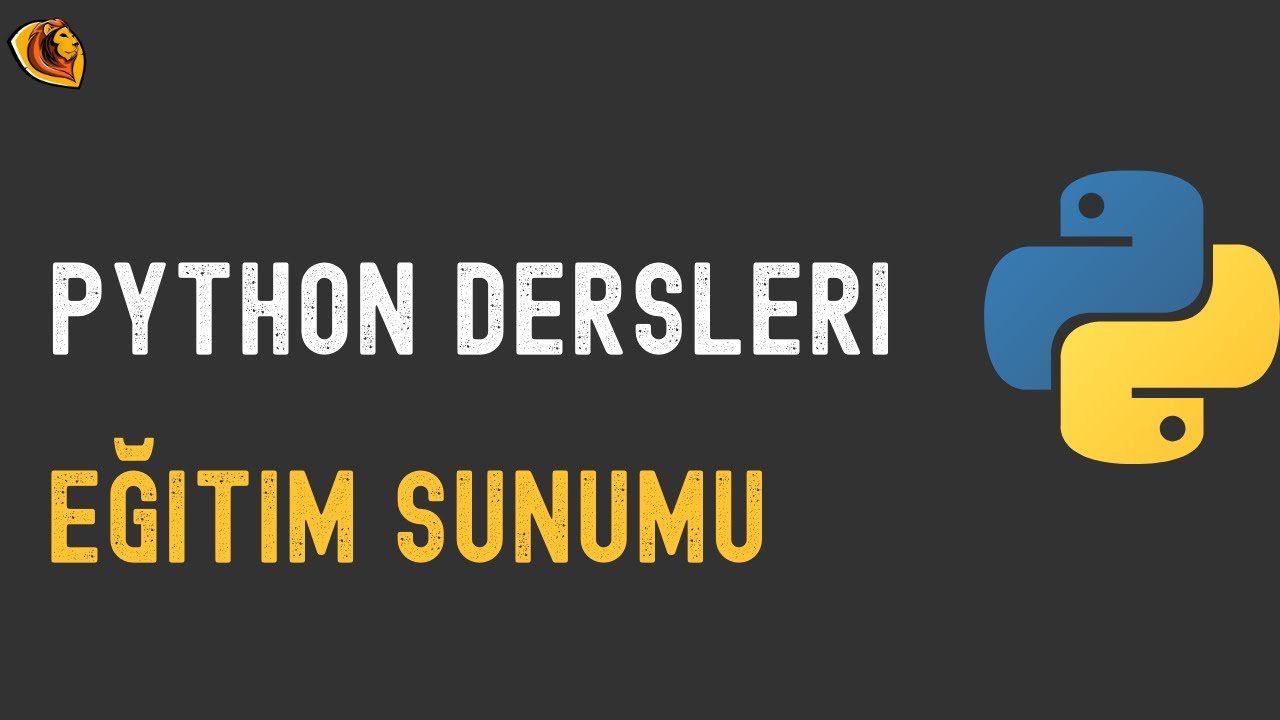 Python Dersleri Eğitim Sunumu Youtube
