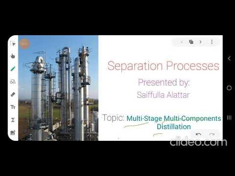 Lecture 5 (Part 2) - Multistage Multi-components Distillation, FUG Method, Separation by ...