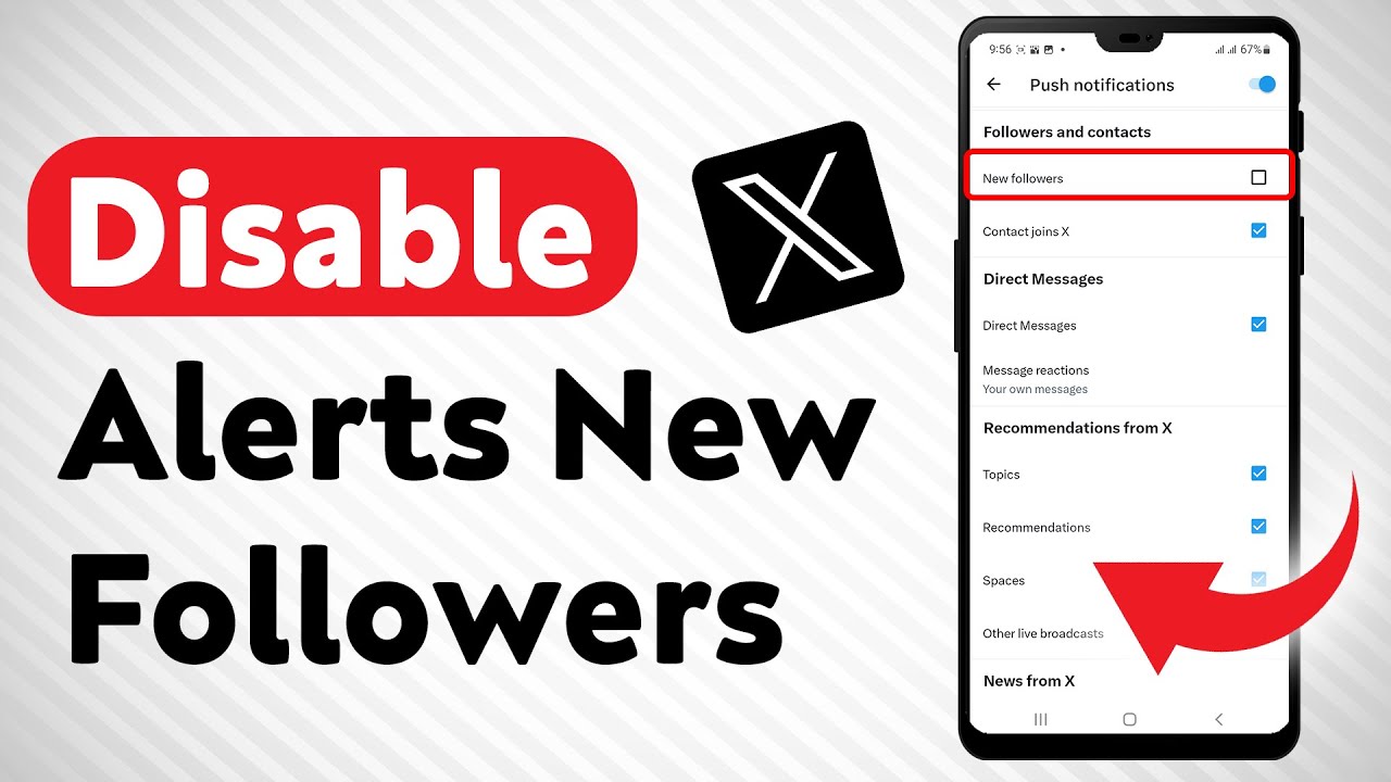 How To Disable New Followers Notifications In X - Full Guide - YouTube