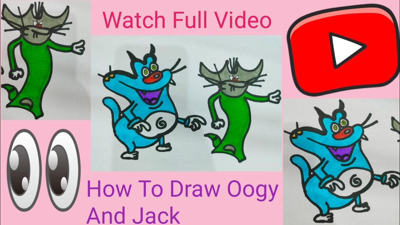 How To Draw Oogy And Jack Step By Step||Oogy And Jack Easy Drawing Step ...