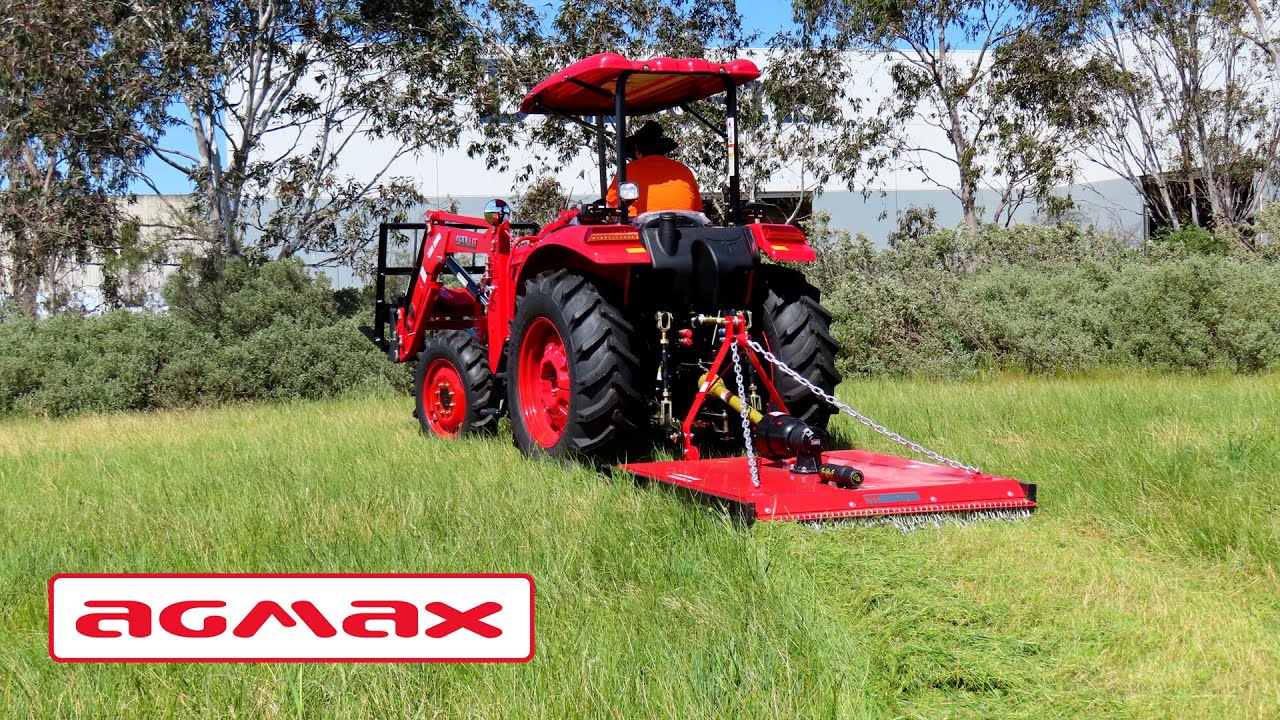 AGMAX SL150 Slasher Mowing Grass - YouTube