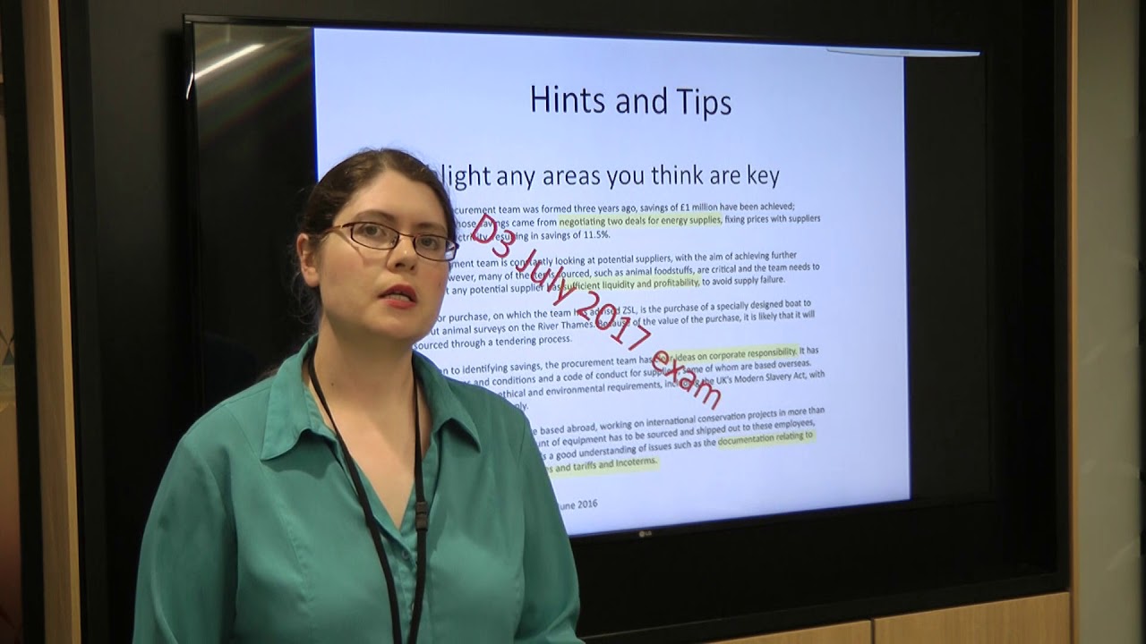 CIPS Study Techniques Unseen Case Study - YouTube