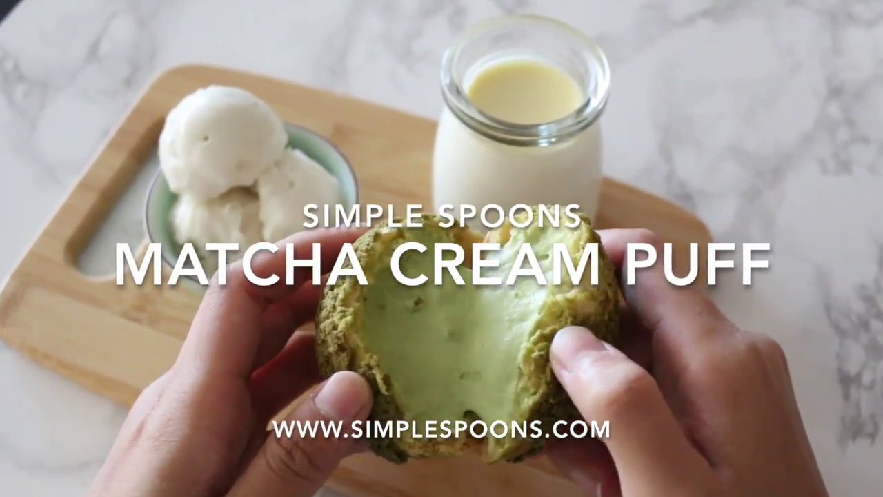 How To: Matcha Cream Puff - YouTube