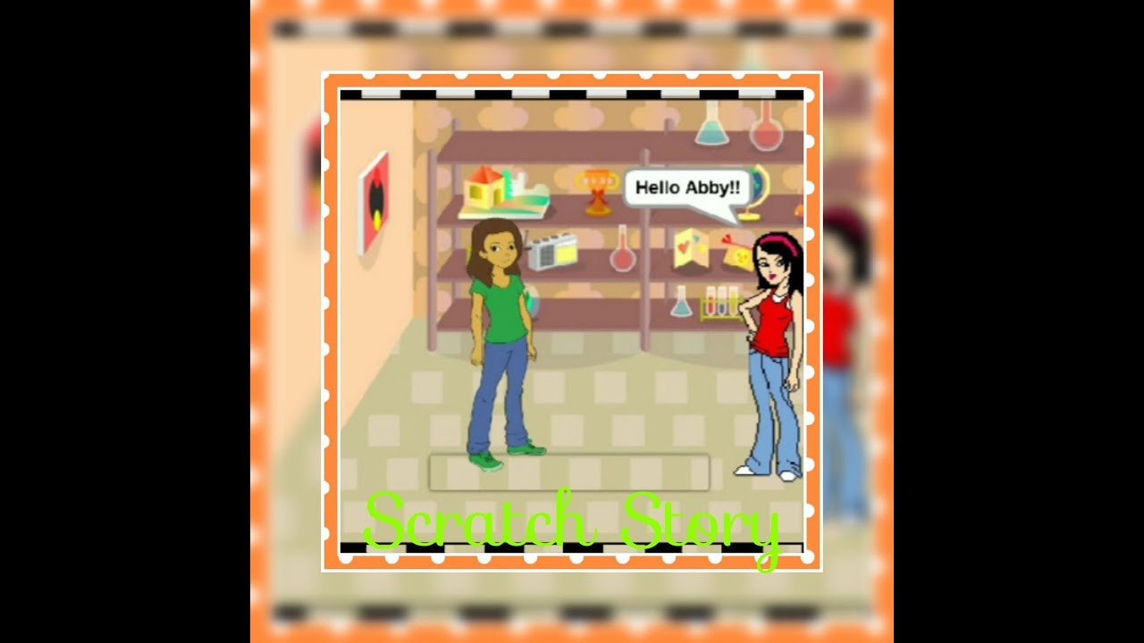 Short animated Story"Conversation" #Scratch🐱# Computer - YouTube