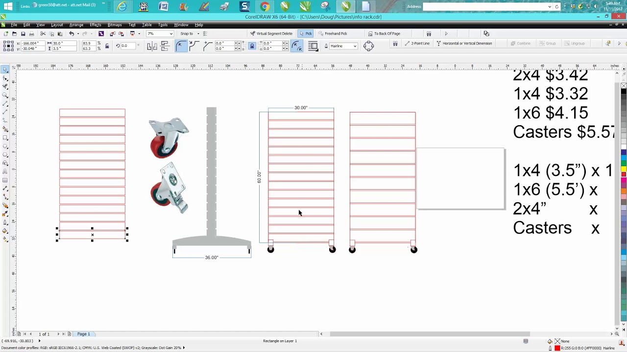 Corel Draw Tips & Tricks For the Woodworker part 2 - YouTube