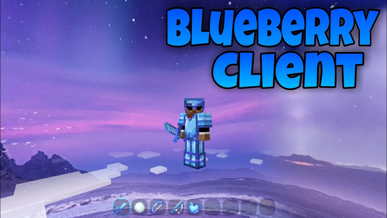 BLUEBERRY CLIENT IN MCPE/Bedrock 1.16+/1.17 - (Blueberry v2) - YouTube