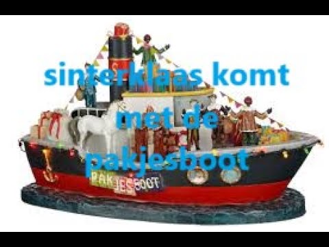 Sinterklaas komt met de pakjes boot - YouTube