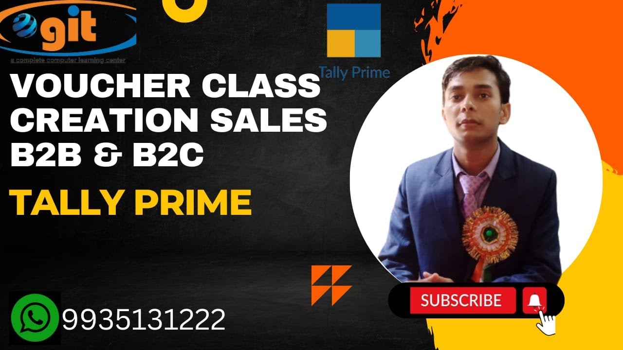 How to Create Sales B2B & Sales B2C Voucher in Tally Prime - YouTube