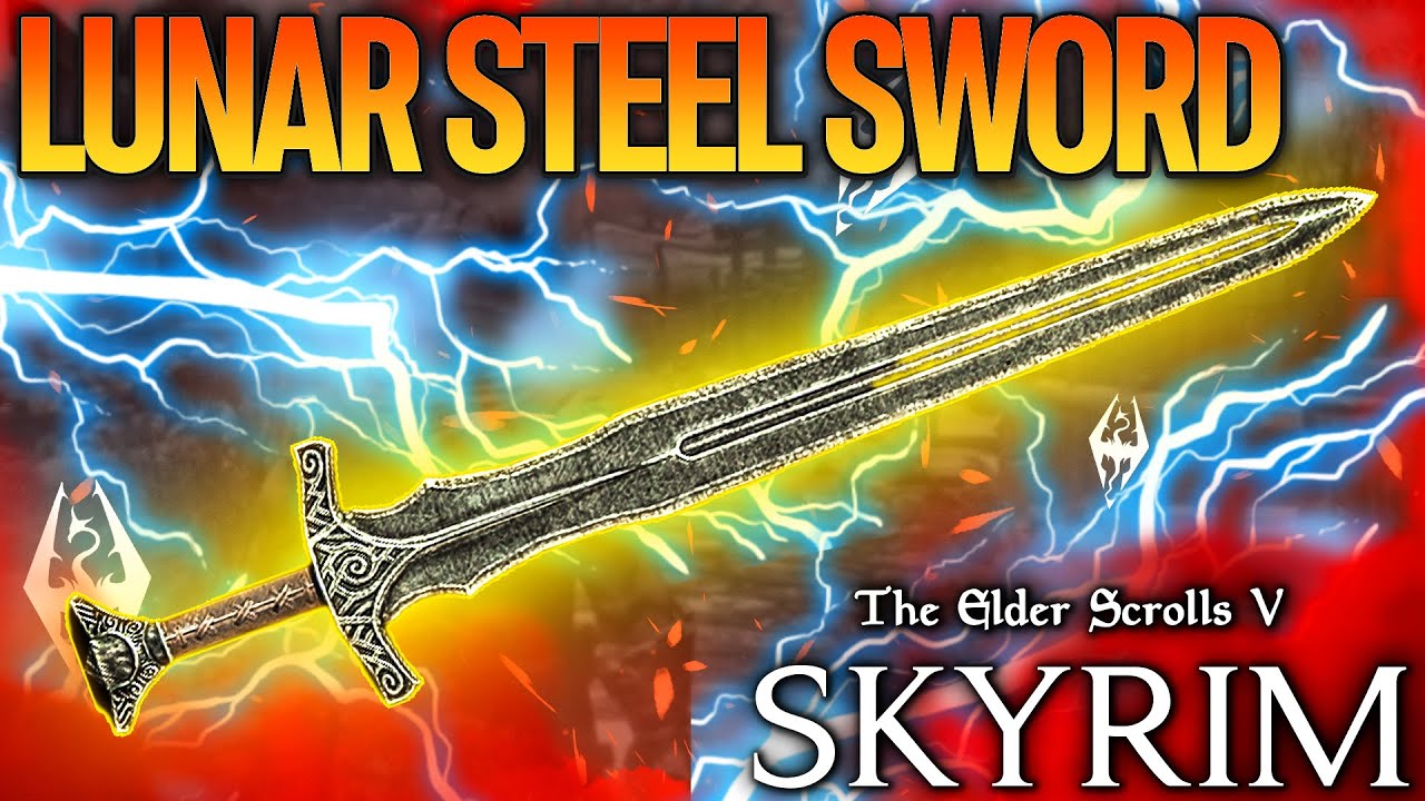 LUNAR STEEL SWORD Unique Weapon Tutorial (Skyrim Anniversary Edition ...