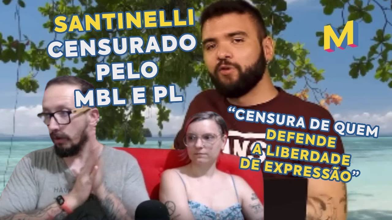 TIAGO SANTINELLI É CENSURADO PELO PL E MBL - Cortes Misa e Maria - YouTube