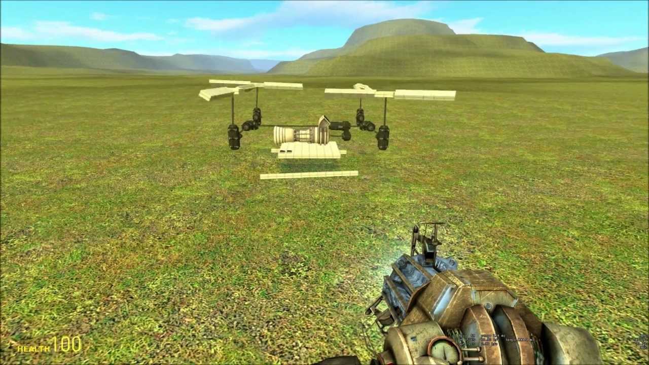 GMod - ACF Quadrotor Concept - YouTube