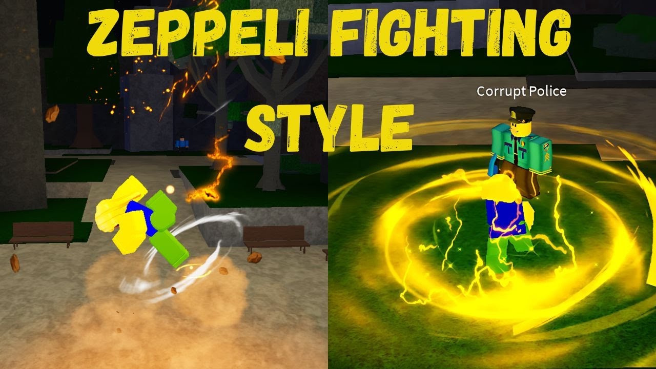 [YBA] ZEPPELI FIGHTING STYLE SHOWCASE - YouTube