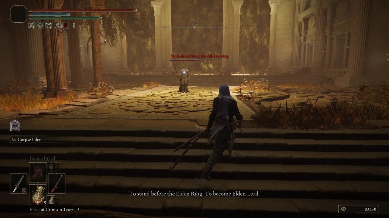 Defeating Sir Gideon Ofnir, the All-Knowing in Elden Ring - YouTube