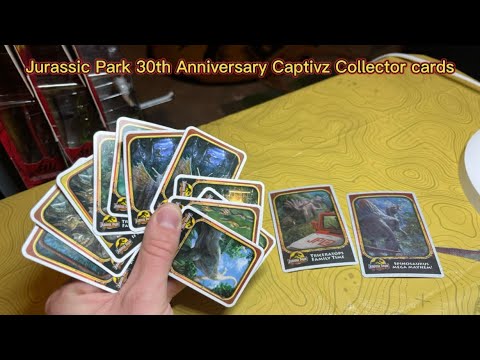 Jurassic Park 30th Anniversary Captivz collector cards review! - YouTube