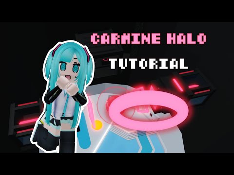CARMINE HALO TUTORIAL! 🩷 (How to get the carmine halo - Tower of Hell) - ROBLOX