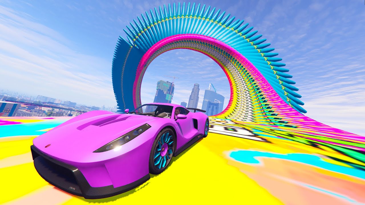 Epic map racing car in gta 5 - YouTube