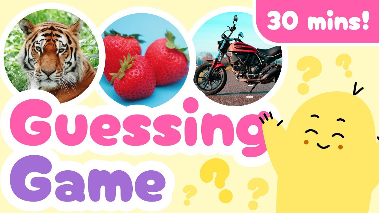 Learn Animals, Fruits & Vehicles for Kids! Guessing Game Compilation ...