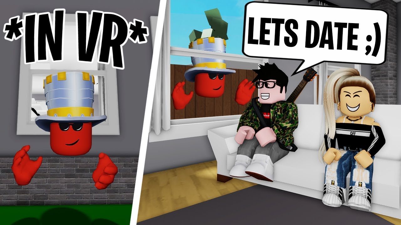 SPYING ON ONLINE DATERS IN VR! (ROBLOX Brookhaven RP) - YouTube