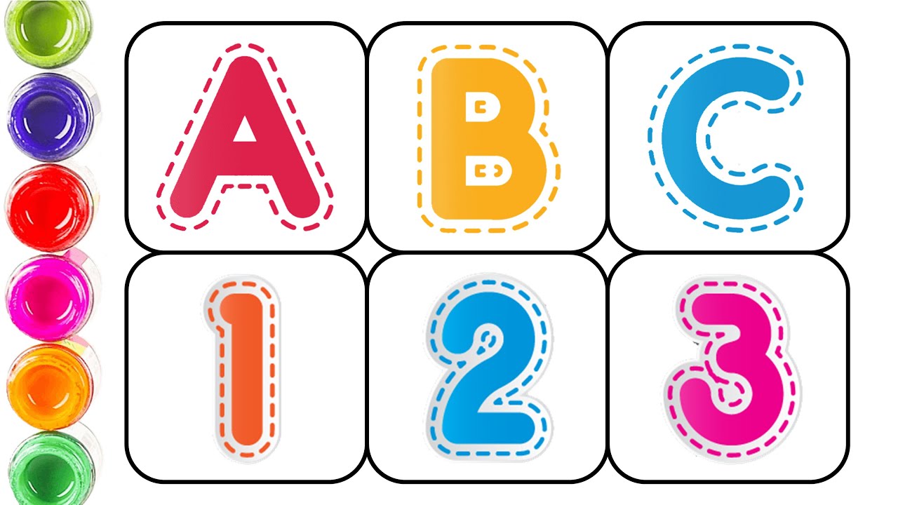 ABC, 123, A for apple, Counting, Numbers, Alphabet, a to z, ABCD ...