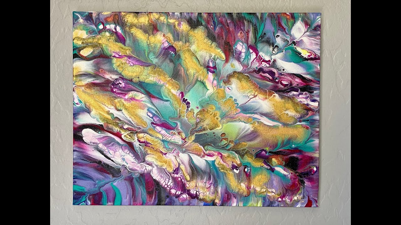 29. Acrylic Pour Dip Technique - Colorful Fluid Abstract Art for ...