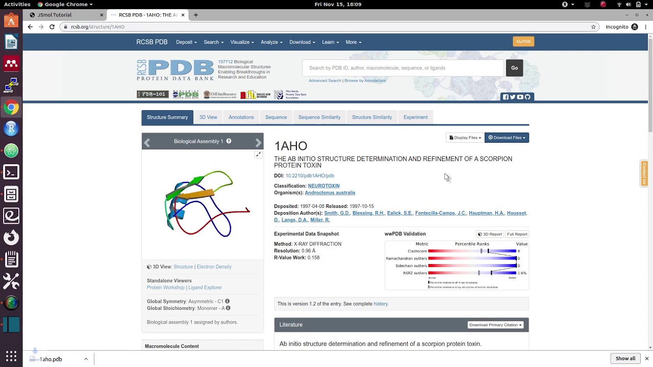 JSmol on a webpage - simple tutorial - YouTube