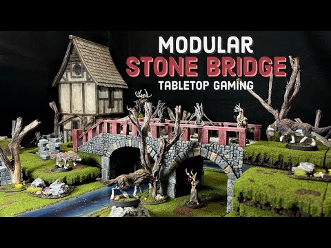 Stone Bridge for Tabletop Gaming - D&D Terrain - YouTube