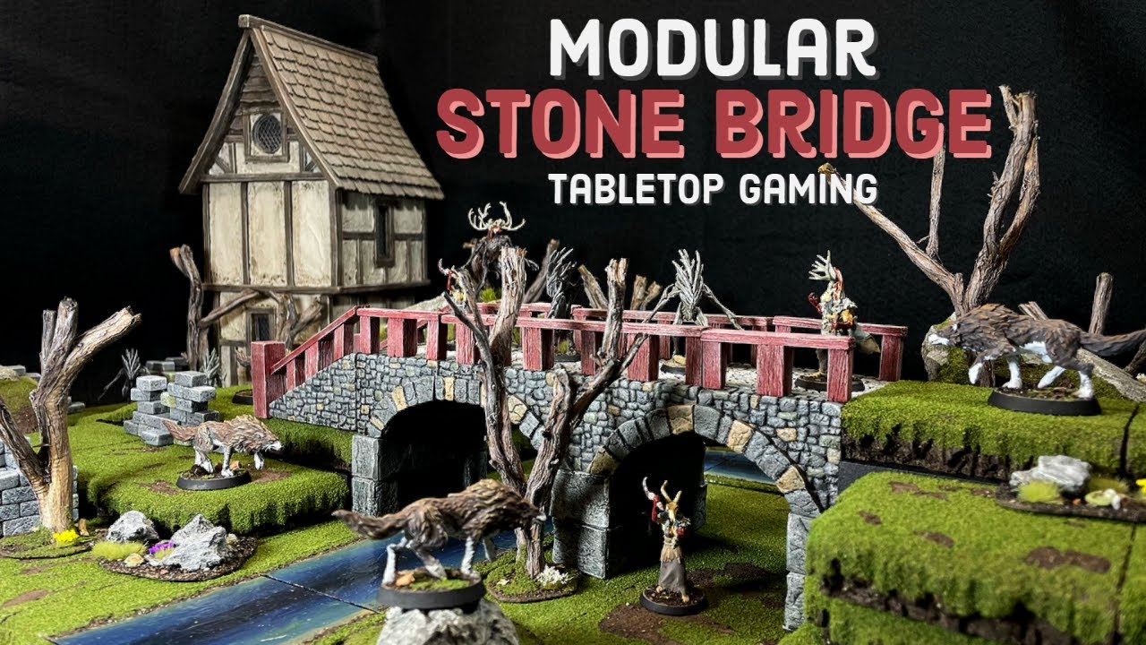Stone Bridge for Tabletop Gaming - D&D Terrain - YouTube