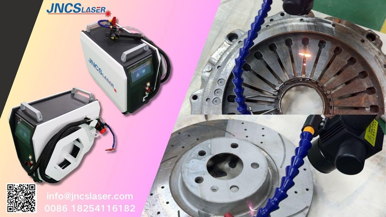 300w 15mj pulsed fiber laser cleaning machine auto parts cleaning, rust ...