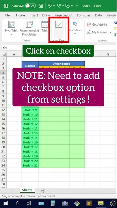 How To Create Checkbox In Excel 🤔🤫😮🔥 Shorts Youtube 