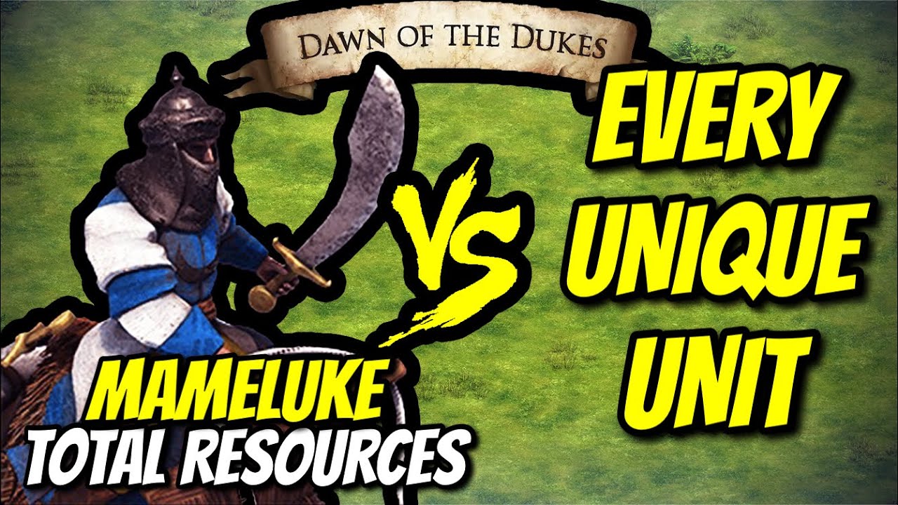 ELITE MAMELUKE vs EVERY UNIQUE UNIT (Total Resources) | AoE II ...
