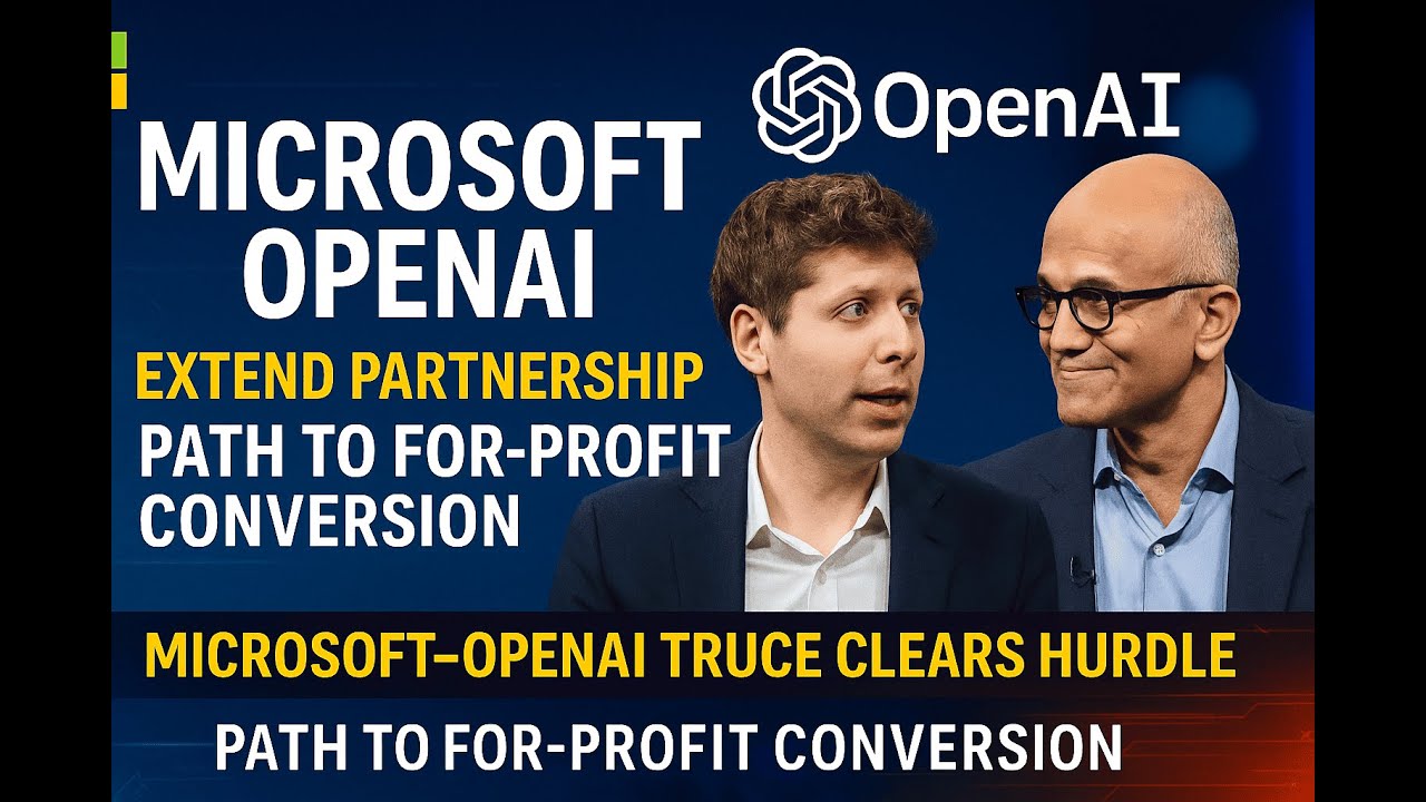 Microsoft & OpenAI Truce: A New Era for AI and For-Profit ...