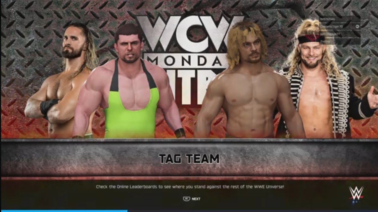 WWE 2K25 Brian Pillman & Lexis King vs Seth Rollins & Robbie Rage - YouTube