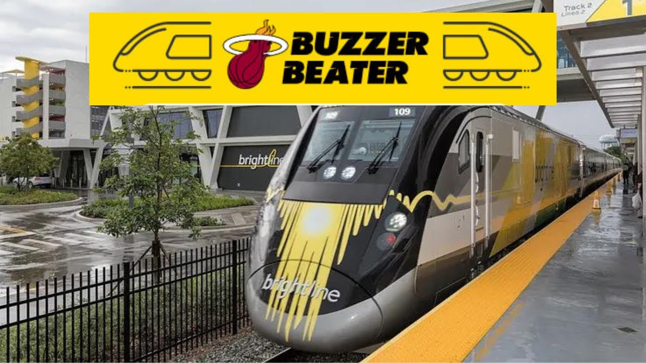 Taking the Brightline to a Miami Heat Game! Brightline Buzzer Beater ...