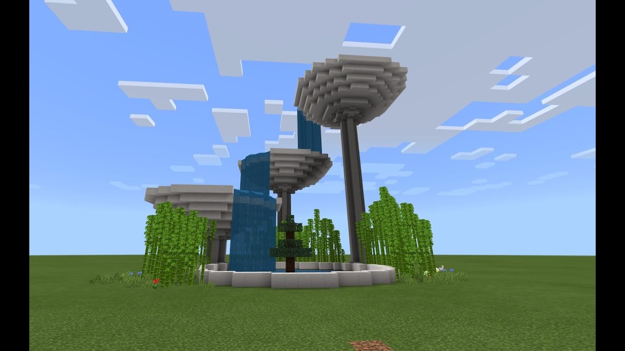 Tuto fontaine moderne Minecraft - YouTube