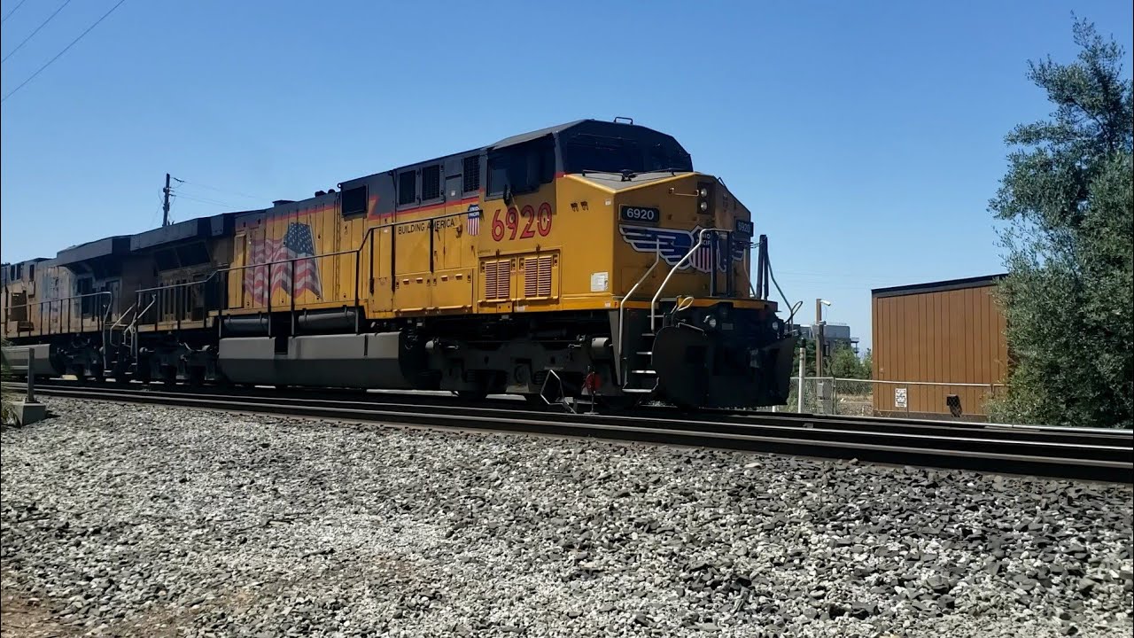 Caltrain 927 trails on the UP MOAOA Manifest switching at Warm Springs ...