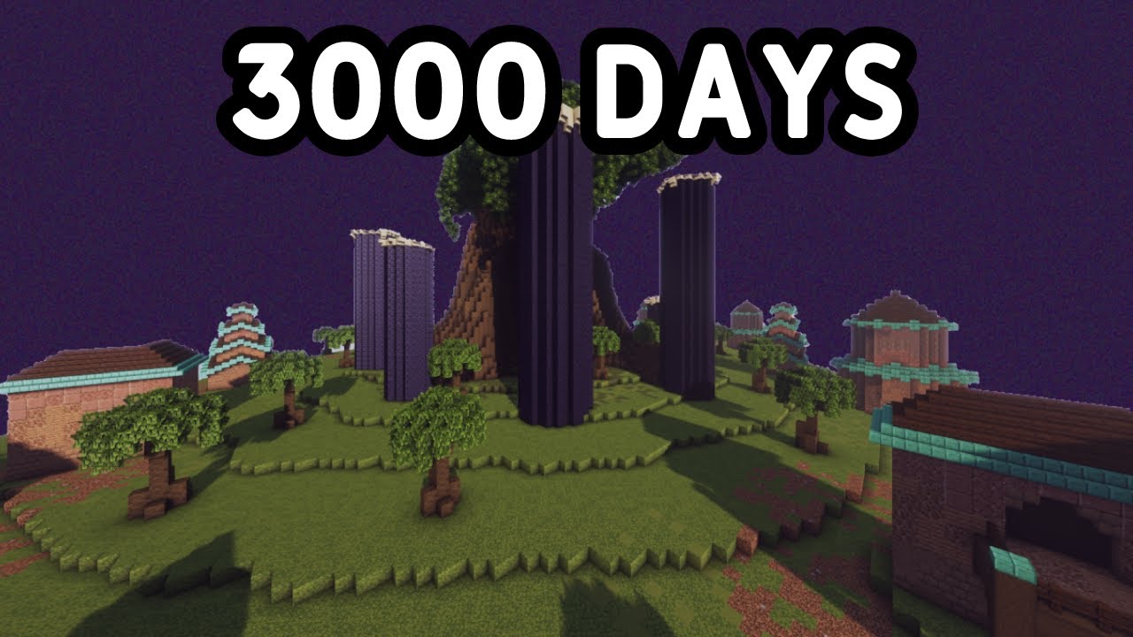 I Survived 3000 DAYS In Hardcore Minecraft - YouTube