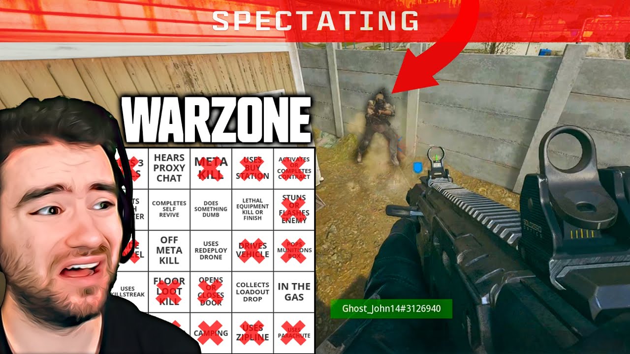 WORST I'VE SEEN - Warzone Solos Spectating Bingo - YouTube