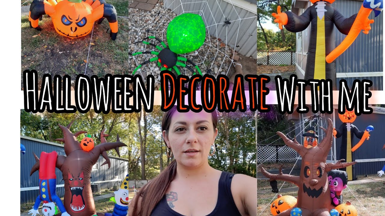 Outside HALLOWEEN Decorate with Me + Filling Fall Sandwich MEAL PREP ...