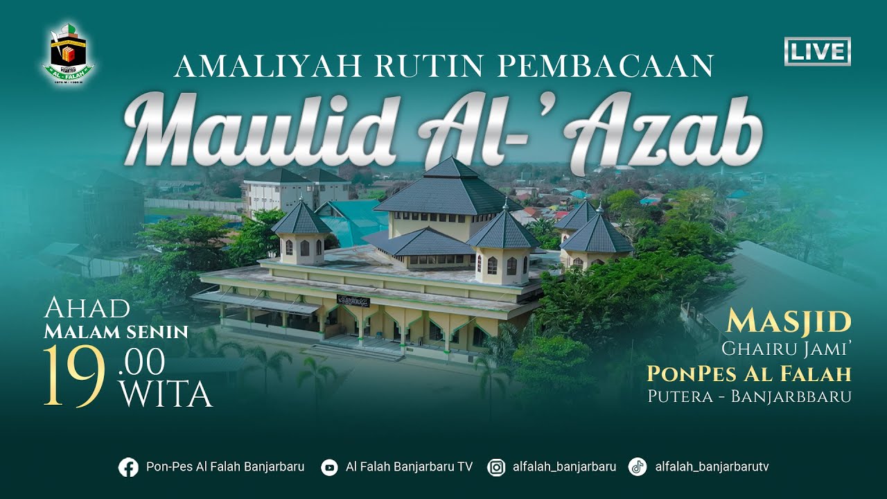 🔴[LIVE] PEMBACAAN MAULID AL 'AZAB | Mesjid Jami' Al Falah Putera ...