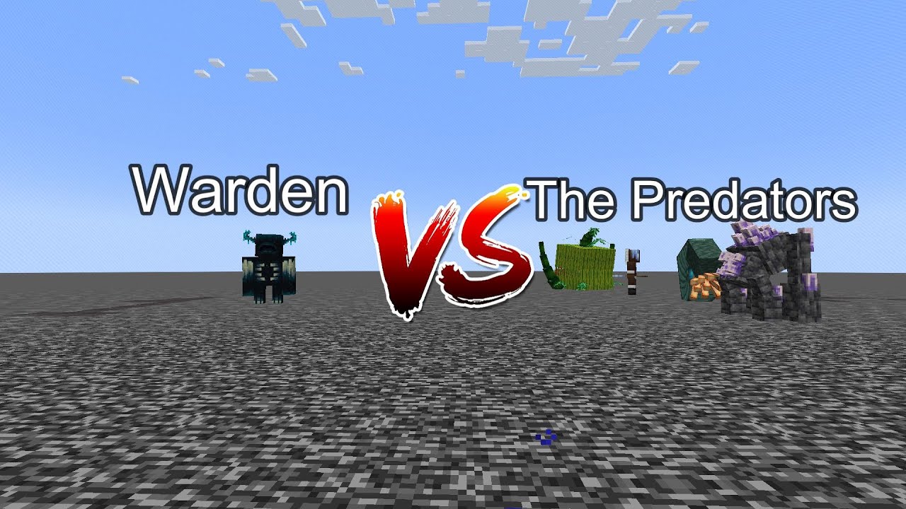 Warden vs The Predators Minecraft Mob Battle - YouTube