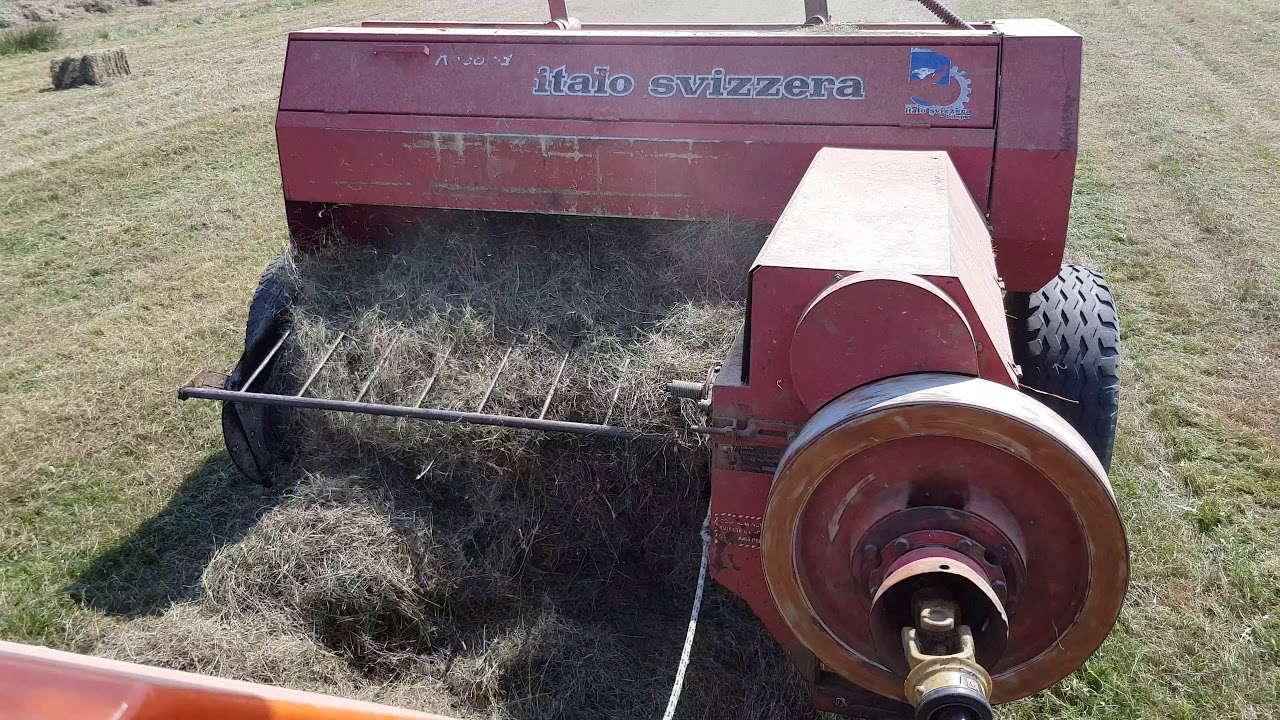 Balotiera baloti dreptunghiulari ITALO SVIZZERA + FIATU - YouTube