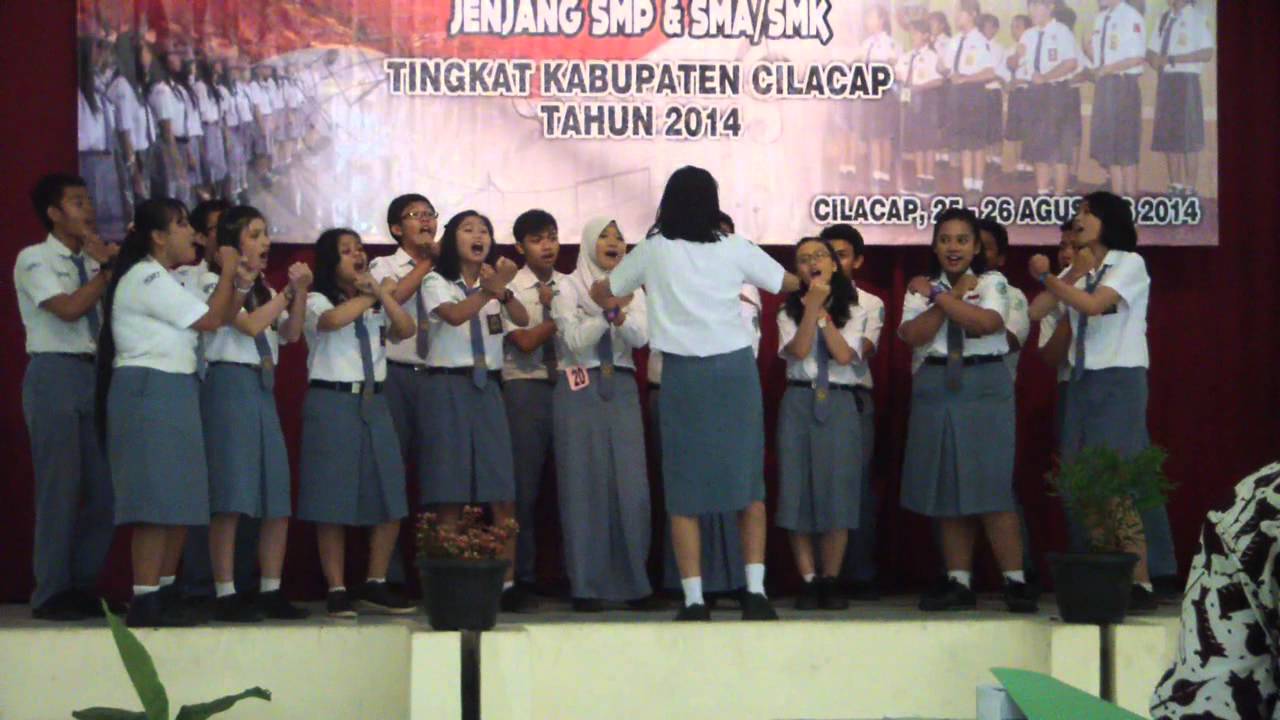 S'vana Adhikari Choir SMA Negeri 1 Cilacap - Mars Abita, Merah Putih ...