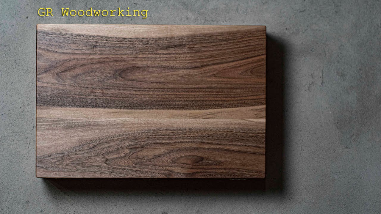 Ash and Walnut wall mount floating desk Making - YouTube