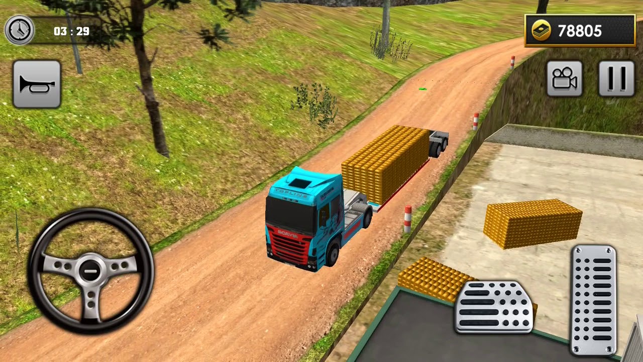 #3 Uphill gold transporter truck driver game|| Android Game|| Big ...