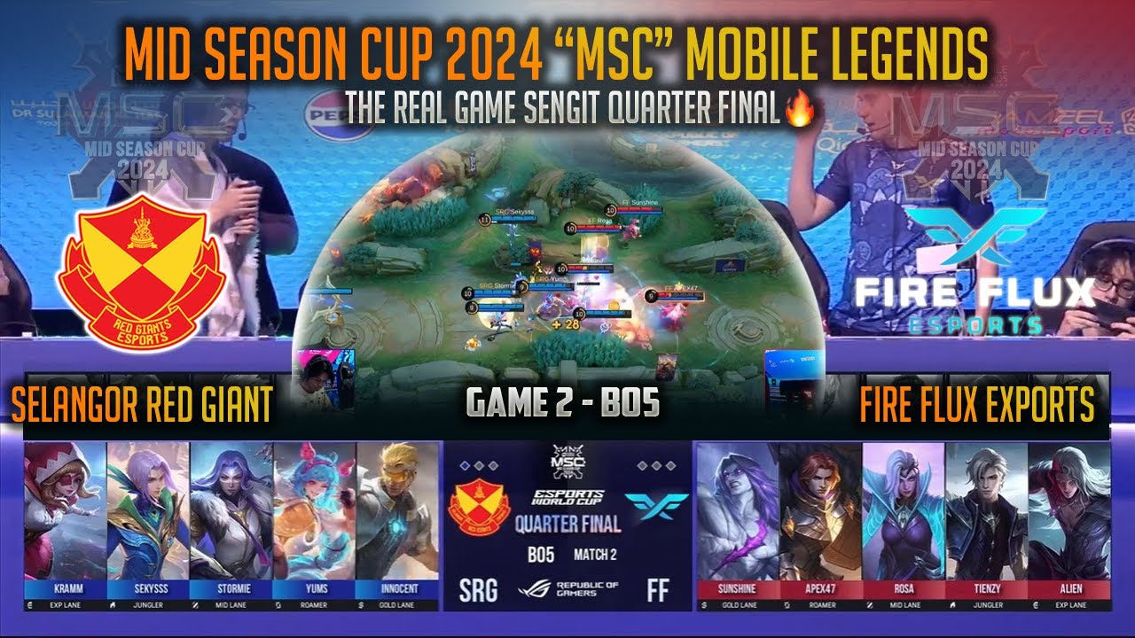THE REAL GAME SENGIT 🔥 SELANGOR RED GIANT VS FIREFLUX ESPORTS GAME 2 ...