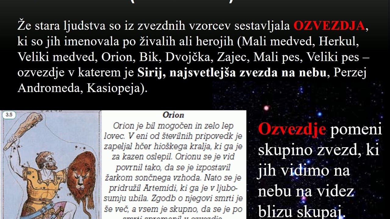 Ozvezdja - YouTube