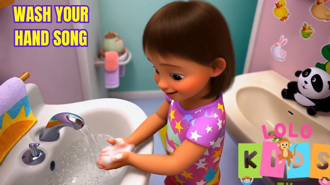This Is The Way We Wash Our Hands Song: Bubble and Shine | @LoLoKids777 ...